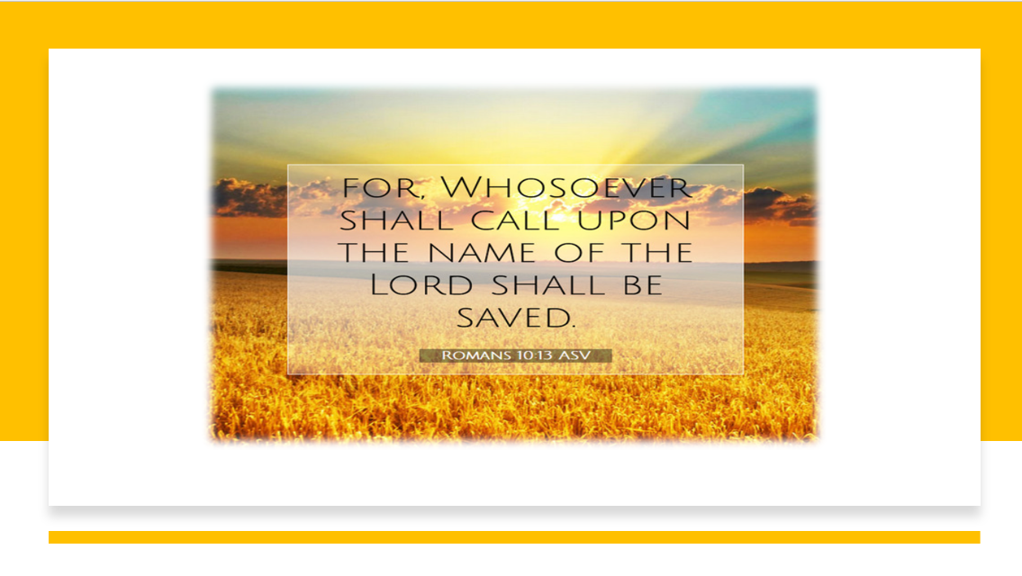 “I Will Call Upon His Name!” – Looking for the Blessed Hope